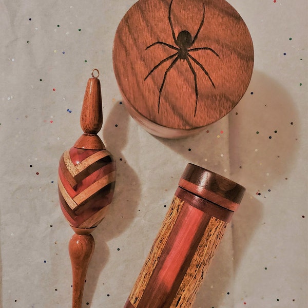 Round Wood Tube Box, Unique Woods Store, Pills, Needles and Pins ...