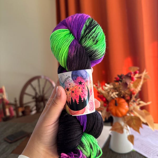 Haunted Halloween | MADE TO ORDER | Hand Dyed Yarn, Indie Dyed Yarn ...
