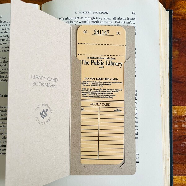 Old Fashioned Vintage Public Library Card Bookmark - Etsy