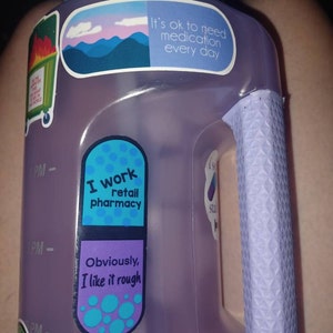 Pharmacy Ribbon Sticker I X Open Bottles for When Marking - Etsy