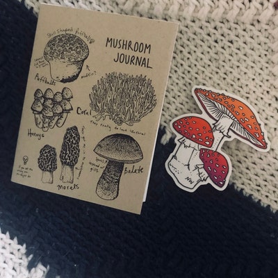Mushroom Journal FORAGING Field Guide Notes for Edible Mushrooms Zine ...