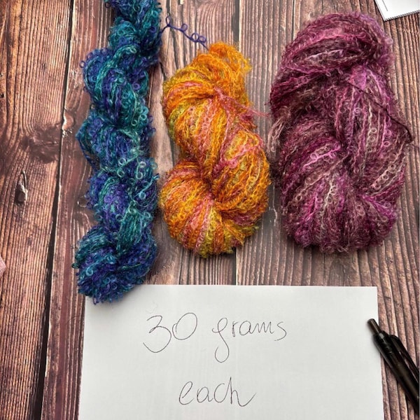 Super Chunky Hand Spun Knitting Weaving Art Yarn, Pink Orange Handspun ...