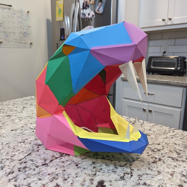 Snake Mask Pattern - Open Face for Great Visibility! Paper Mask ...