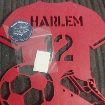 Personalised Acrylic Football Bedroom Decor Sign Plaque Various Sizes ...
