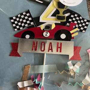 Vintage Car Cake Topper Race Car Topper Cars Theme Party - Etsy