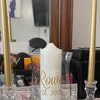 Unity Candle Holder Set Wedding Monogram Hurricane Glass Glass Candle ...