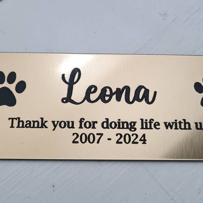 Personalised Engraved Trophy Plate, Metal Engraved Plate Personalised ...