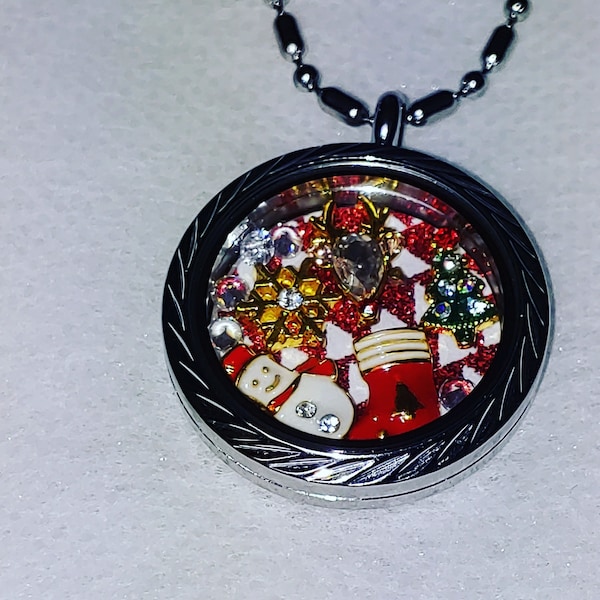 Christmas Floating Charm Set for Floating Lockets-14 Piece Set-gift ...