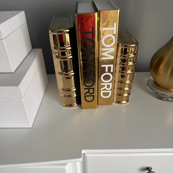 Tom Ford Book Box: Coffee Table Decor, Black Storage Book (11x7x2 ...