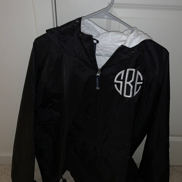 Personalized Quarter Zip Windbreaker Jacket - Custom Embroidered ...