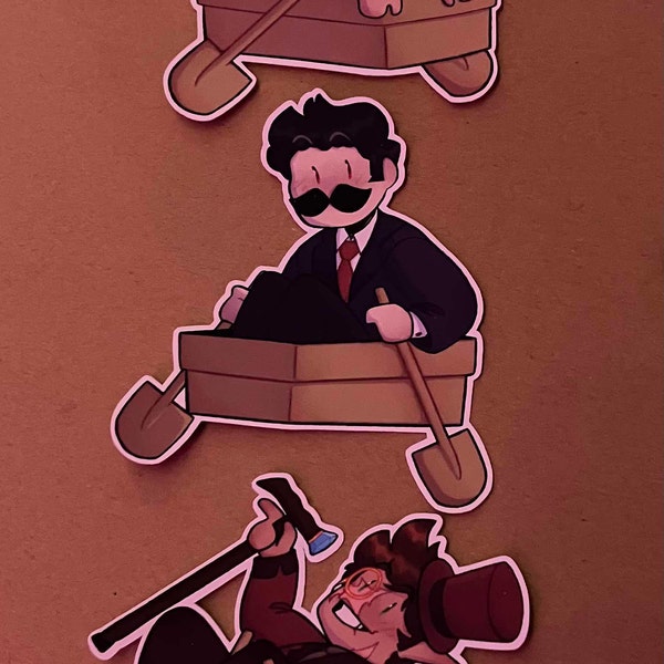 Grian, Mumbo Jumbo, and Goodtimeswithscar 2.5"boatem Pole Stickers ...