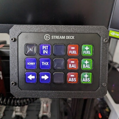 Stream Deck Enclosure With Adjustable Mount for Sim Racing Flight Rig ...