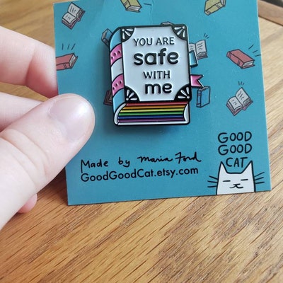 You Are Safe With Me // Enamel Pin // Pride - Etsy