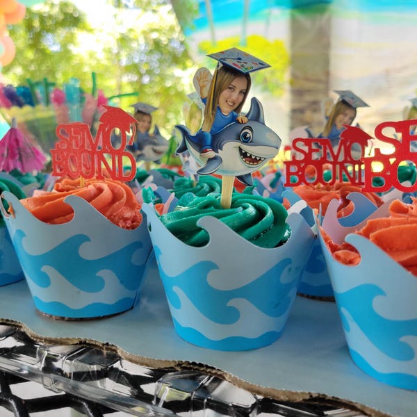 DINOSAUR Personalized Printable Face Cupcake Toppers | T-rex Birthday ...