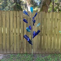 The haint Chaser Glass Bottle Tree by Cubby's - Etsy