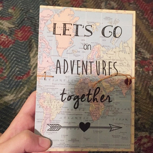 Personalized Adventure Book With Choice of Map and Travel Quote - Etsy