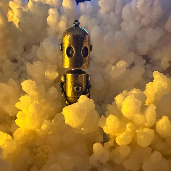 Bitsy, the Brass Robot Figurine - Etsy