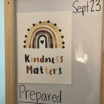 Kindness Matters Printable Wall Art Set Be A Nice Human Classroom ...