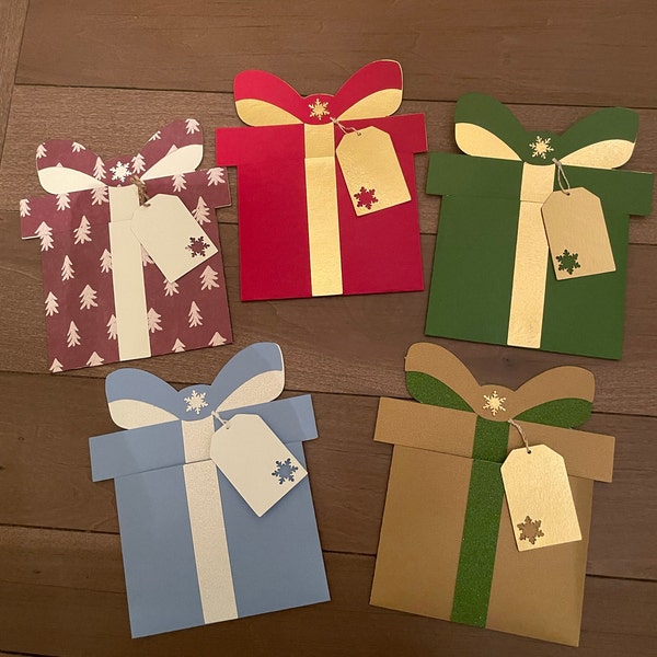 Mouse Present Gift Card Holder SVG Gifts SVG Gift Card Cut File ...