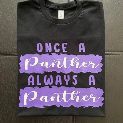 Once A Panther Always A Panther Mascot School Panthers Shirt Design SVG ...