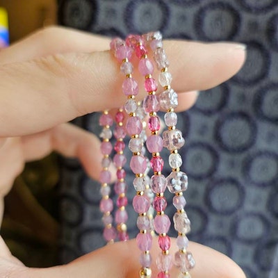 OPAL CHEYENNE PINK Size 7/0 Vintage Czech Seed Beads Colorfast Undyed ...