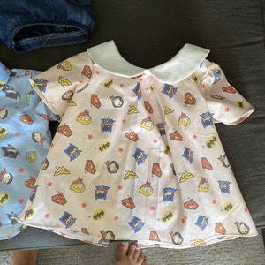 Peter Pan Collar Top PDF Sewing Pattern - Etsy