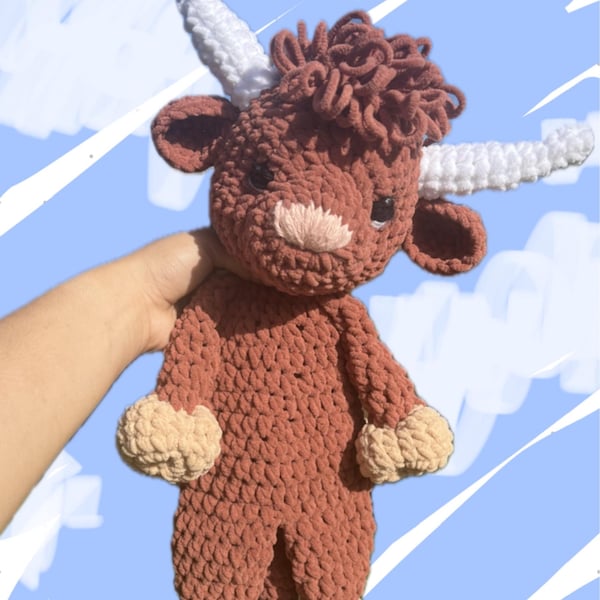 Benny the Highland Cow Pattern | Crochet Highland Cow Pattern Only - Etsy