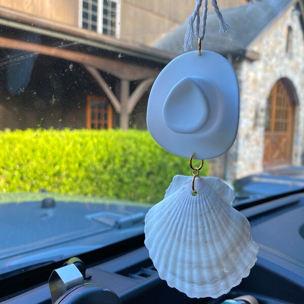 Coastal Cowgirl Rear View Mirror Car Accessory L Coastal Cowboy Rear ...