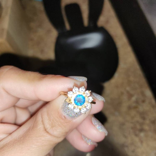 Princess Cut Alexandrite Wedding Band 14K Rose Gold Half Eternity Ring ...