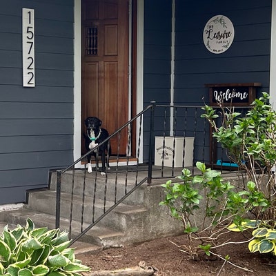 Farmhouse Shiplap House Numbers, Address Sign, Black House Numbers ...