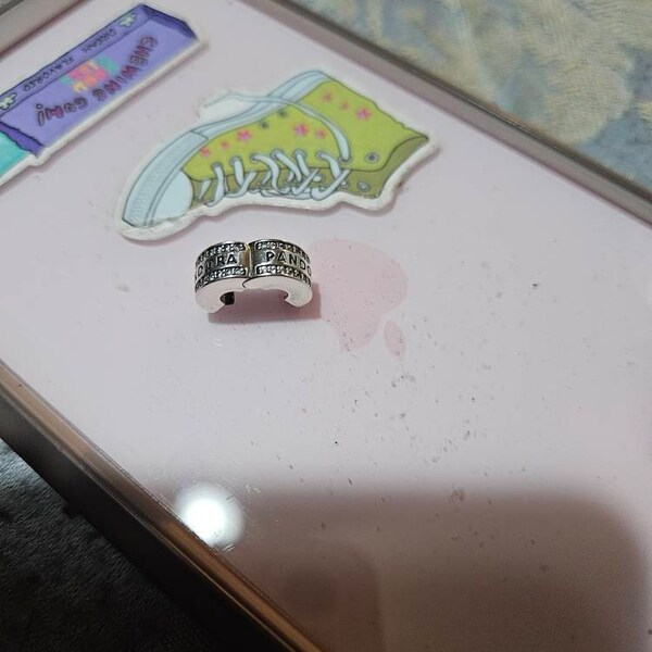 New Rose Gold Plated Pink Daisy Spacer Clip Charm for Pandora Bracelet ...