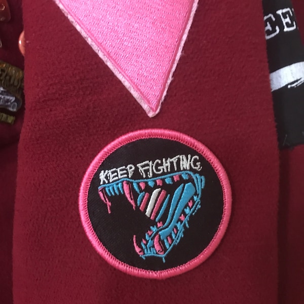 Keep Fighting Trans Pride Patch - Etsy