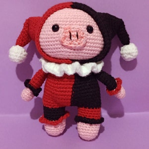The Harley Quinn Pig comic Version Crochet Amigrurumi Doll Digital PDF ...