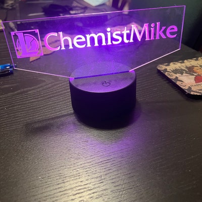 Custom Classic MOBA Inspired Dual Base LED With Gamertag for Streamers ...