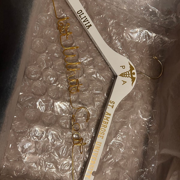 1st White Coat, Personalized Nurse Practitioner Hanger, New Graduate or ...