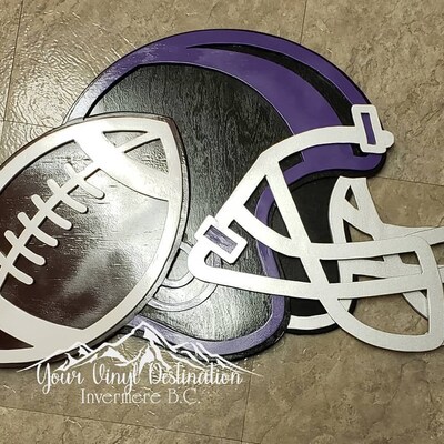 C115-football Scroll Saw Pattern pdf, Dxf, Svg, Eps - Etsy