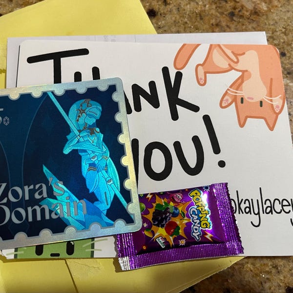 Zora's Domain Stamp Sticker - Waterproof Vinyl Sticker | Legend of ...