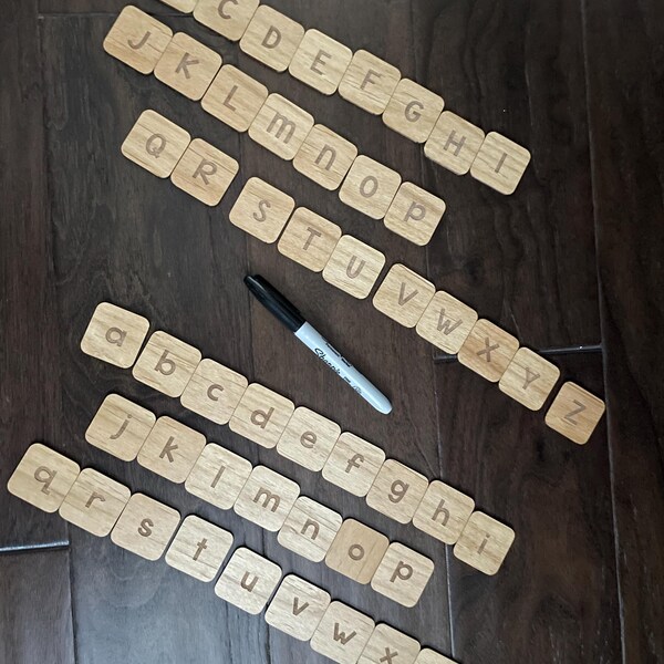 Wood CVC Board With Tiles - Consonant, Vowel, Consonant - Learning to ...