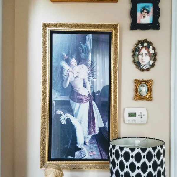 Virgin Mary Pocket Shrine, Mother Mary Assemblage Art, Altered Rosary ...