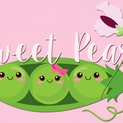 Peas in a Pod Clip Art Sweet Peas Clipart Baby Babies Green Vines ...