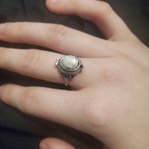 Maple Leaf and Skull Ring,goth Ring,pearl Skull S925 Sterling Silver ...