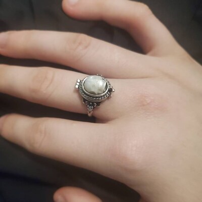 Maple Leaf and Skull Ring,goth Ring,pearl Skull S925 Sterling Silver ...