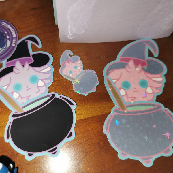 Kirby With a Knife Sticker / Cute Pink Puff Kirb Poyo Sticker Holding a ...