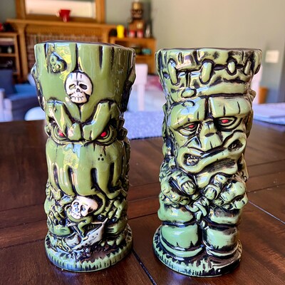 Custom Tiki Mug, Personalized Tiki Mug, Personalized Frankenstein Tiki ...