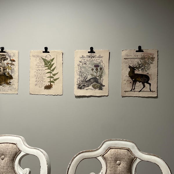 Artisan Wild Woman Handmade Paper Print. - Etsy