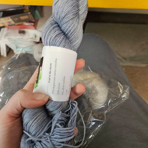 Hand Dyed Worsted Aran Yarn, Blue Turquoise Neon Purple Orange Speckles ...