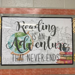 Classroom Welcome Inspiration Sign, World Themed Classroom, Classroom ...