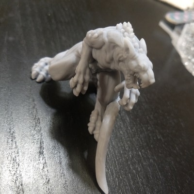 Wererat Monster 3D Printed Miniature Model for Dnd and Roleplaying ...