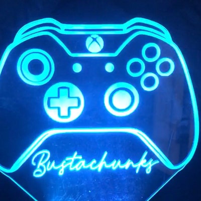 Game Controller Night Light, Personalized Free, LED Night Lamp, With ...