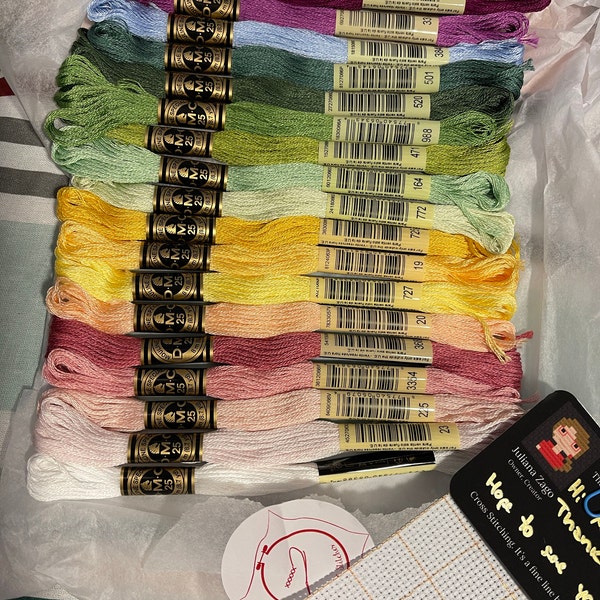 20x Botanicals DMC Flosses, Dmc Threads, DMC Kit, Dmc Set of Colors ...